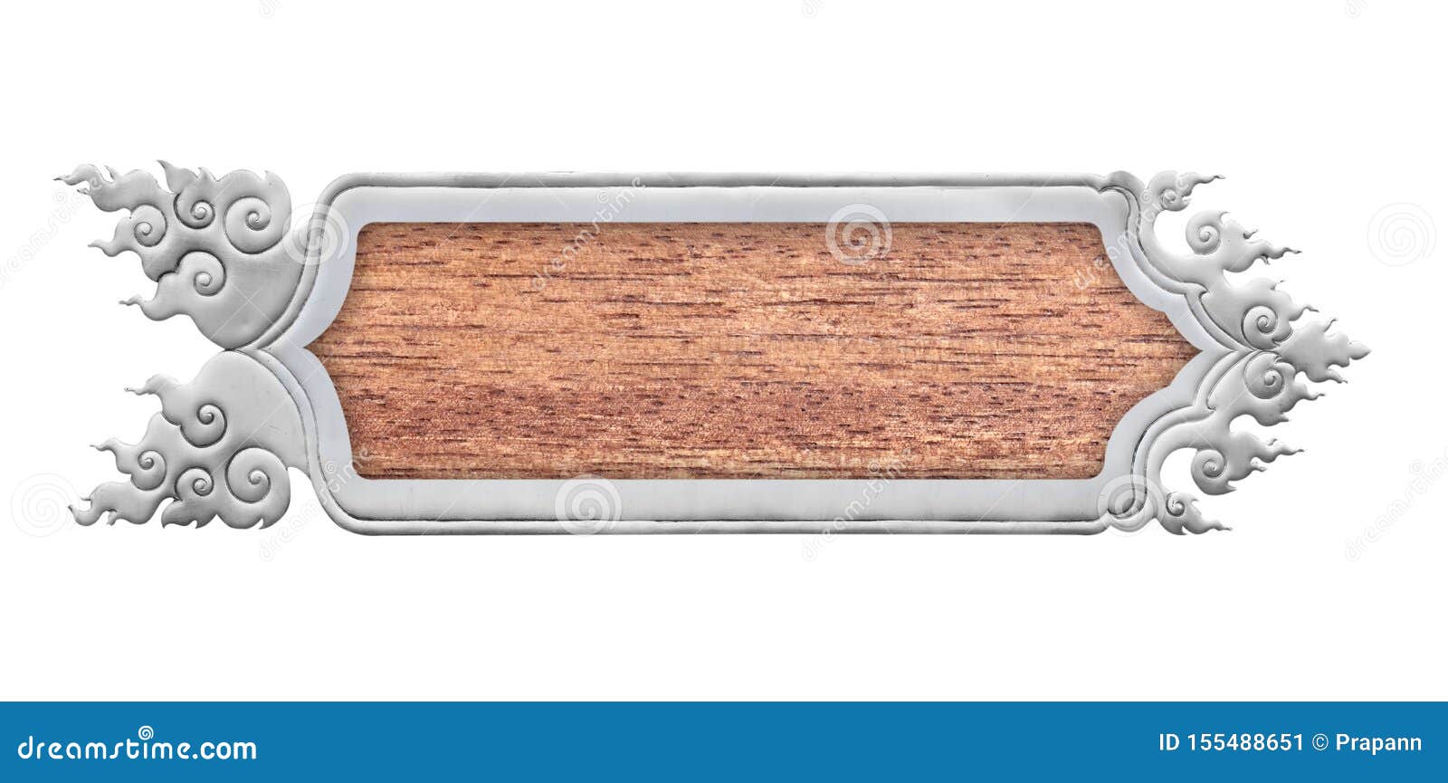 Empty Traditional Signboard Isolated on White Background Stock Image ...