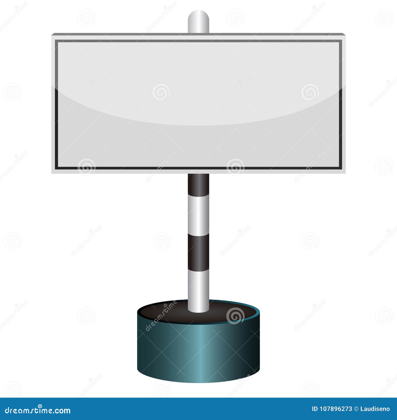 Empty Traffic Signs Cartoon Vector | CartoonDealer.com #14834009