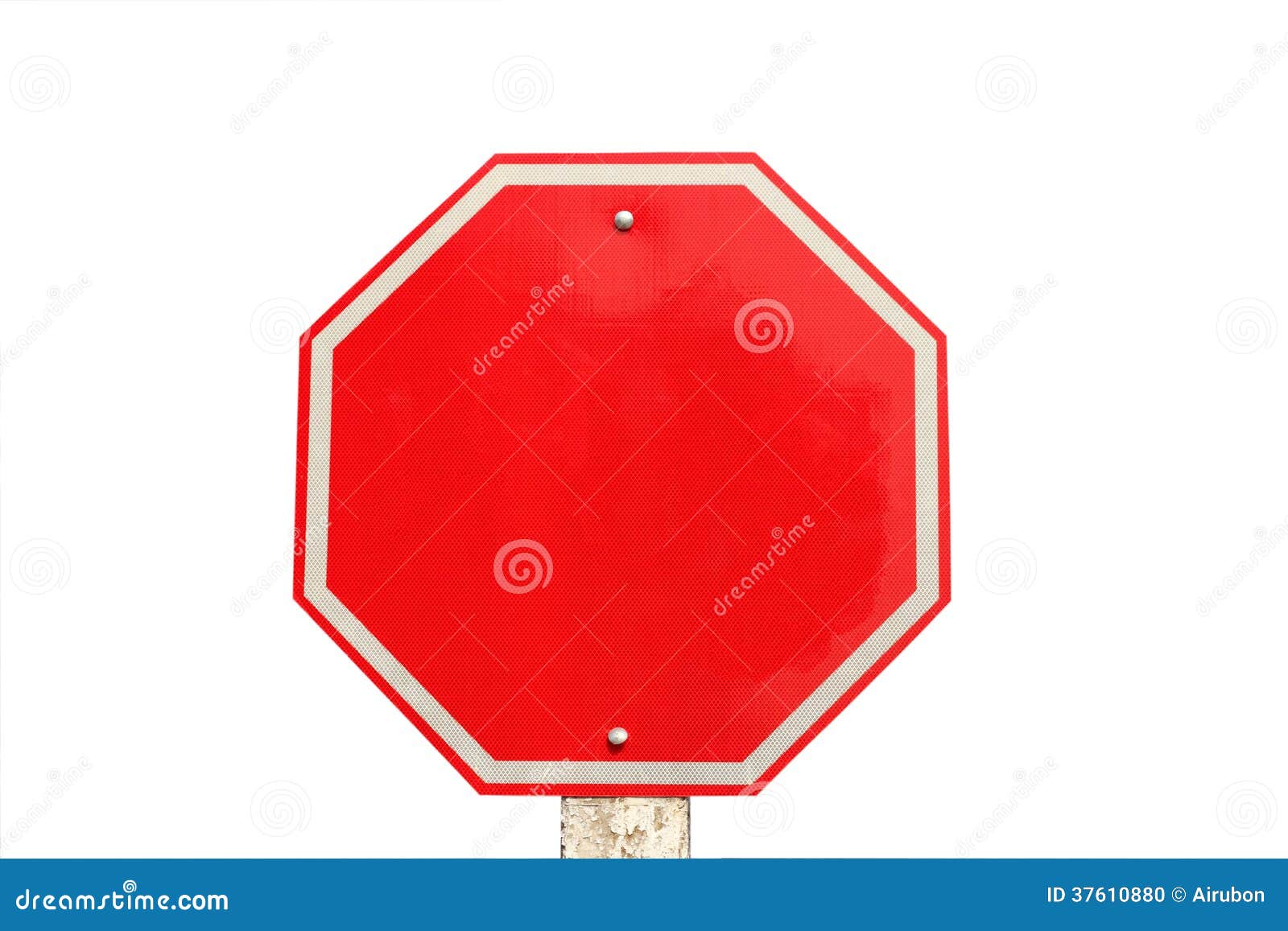Empty traffic stop sign stock photo. Image of banner - 37610880