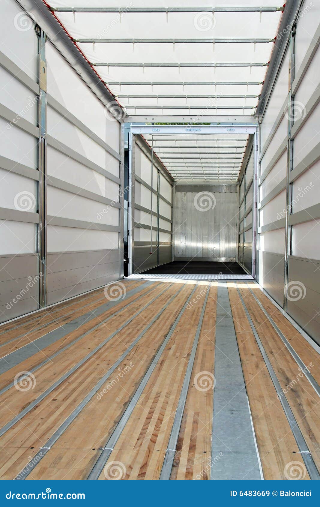 Empty trailer vertical stock image. Image of carry, haulage - 6483669