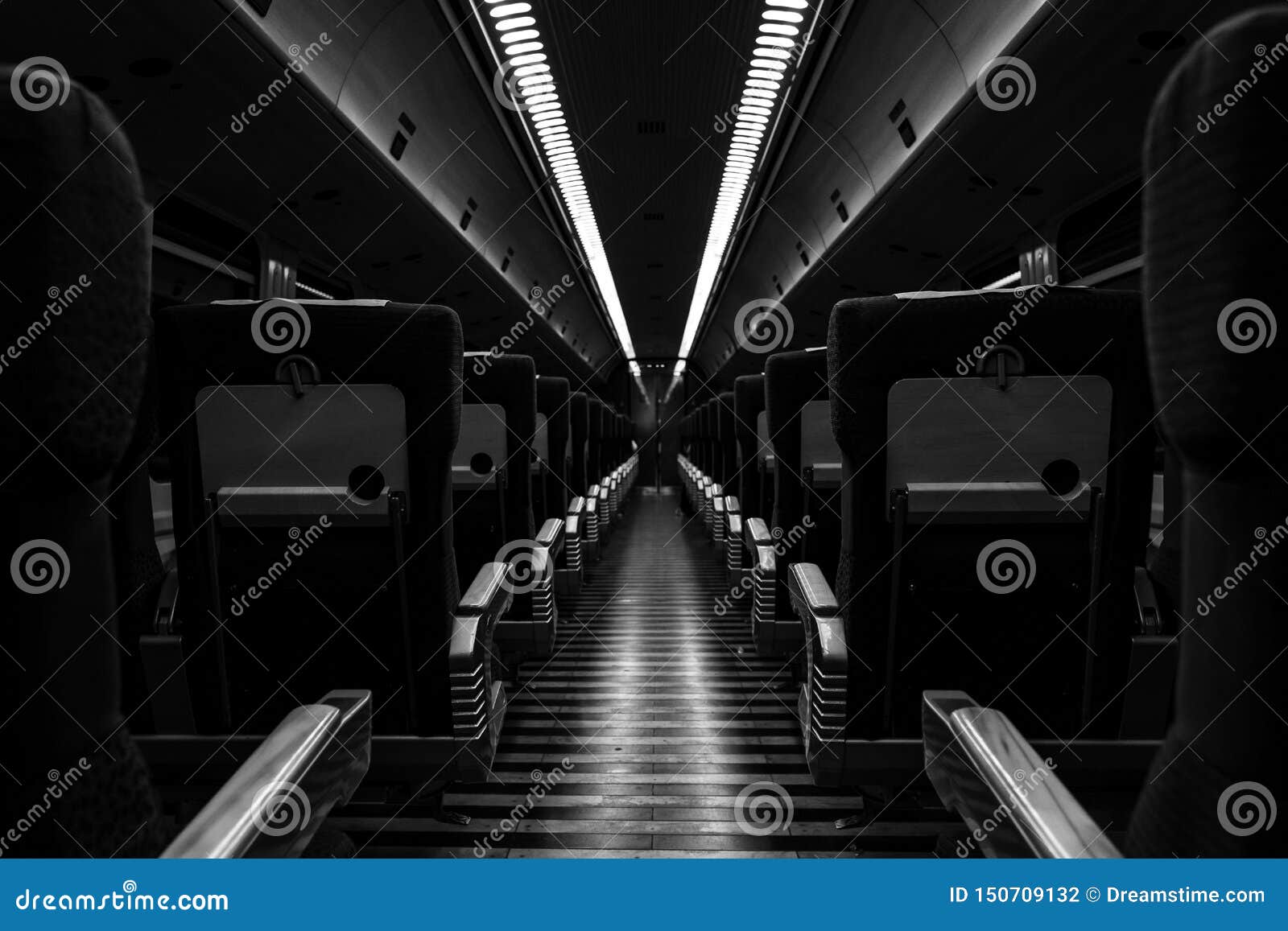 Empty Train stock photo. Image of straight, inside, black - 150709132