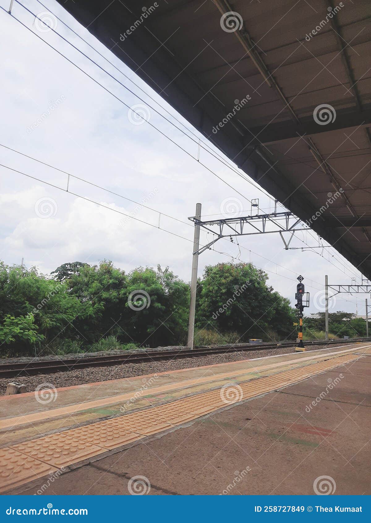 Empty train railway stock image. Image of transport - 258727849