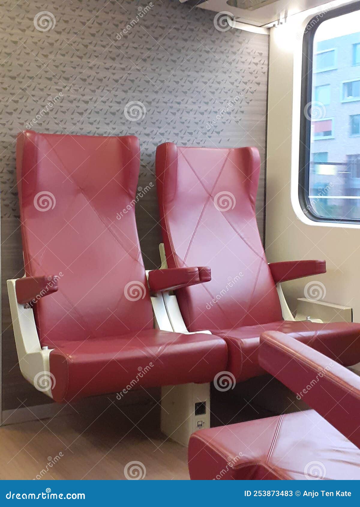Empty train seats stock image. Image of transport, chair - 253873483