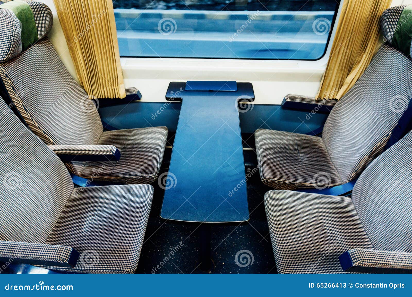 Empty train seats stock image. Image of fabric, empty - 65266413