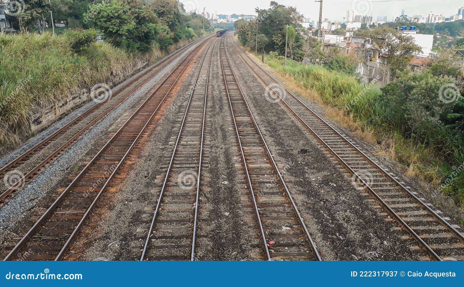 Empty Train Tracks, Railway, Railroad Stock Image - Image of railway ...