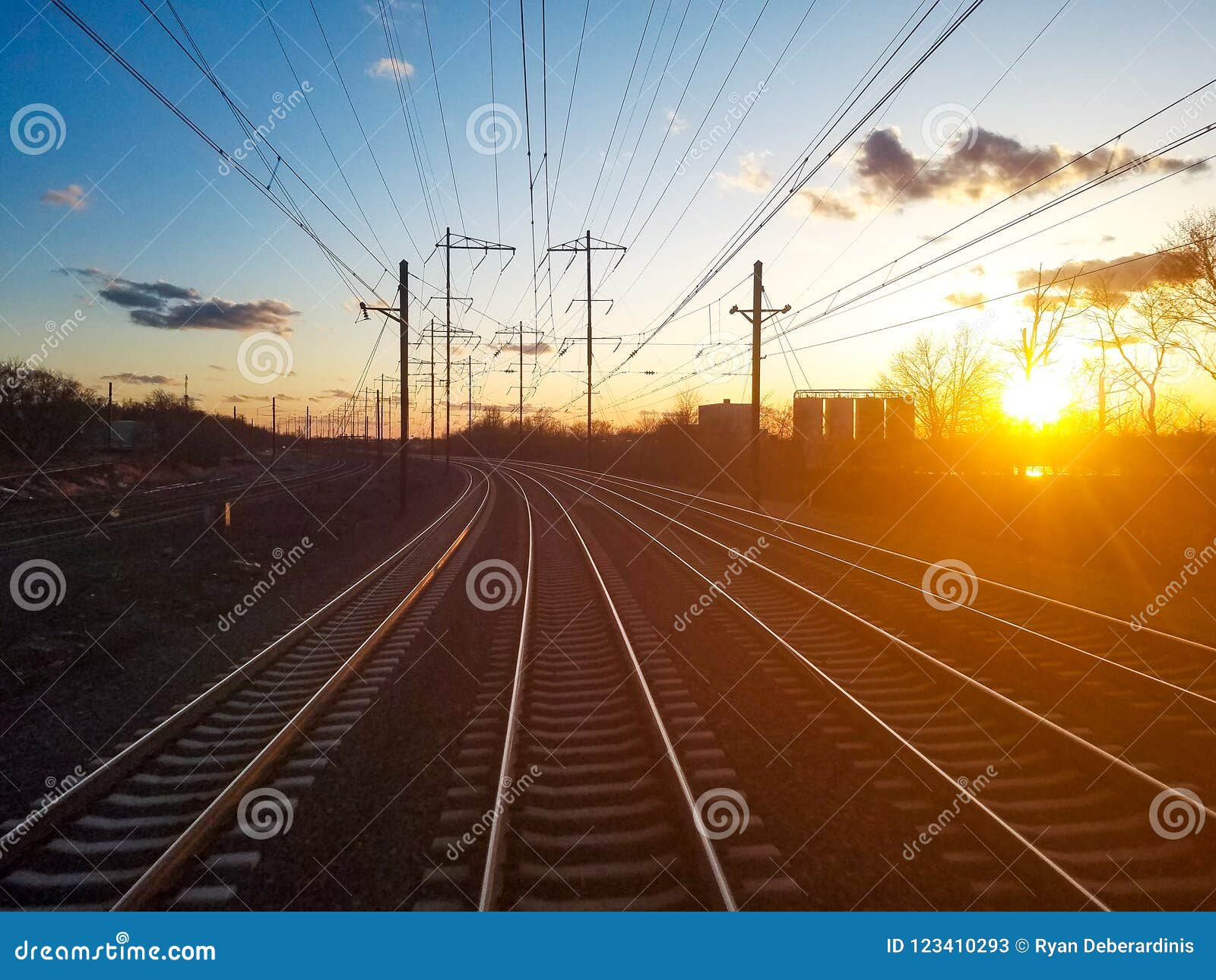Empty Train Railway Royalty-Free Stock Photography | CartoonDealer.com ...