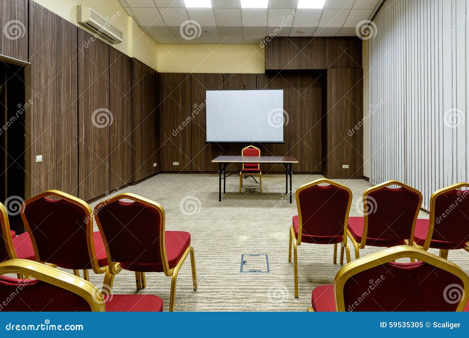 Empty training room stock image. Image of clean, training - 59535305