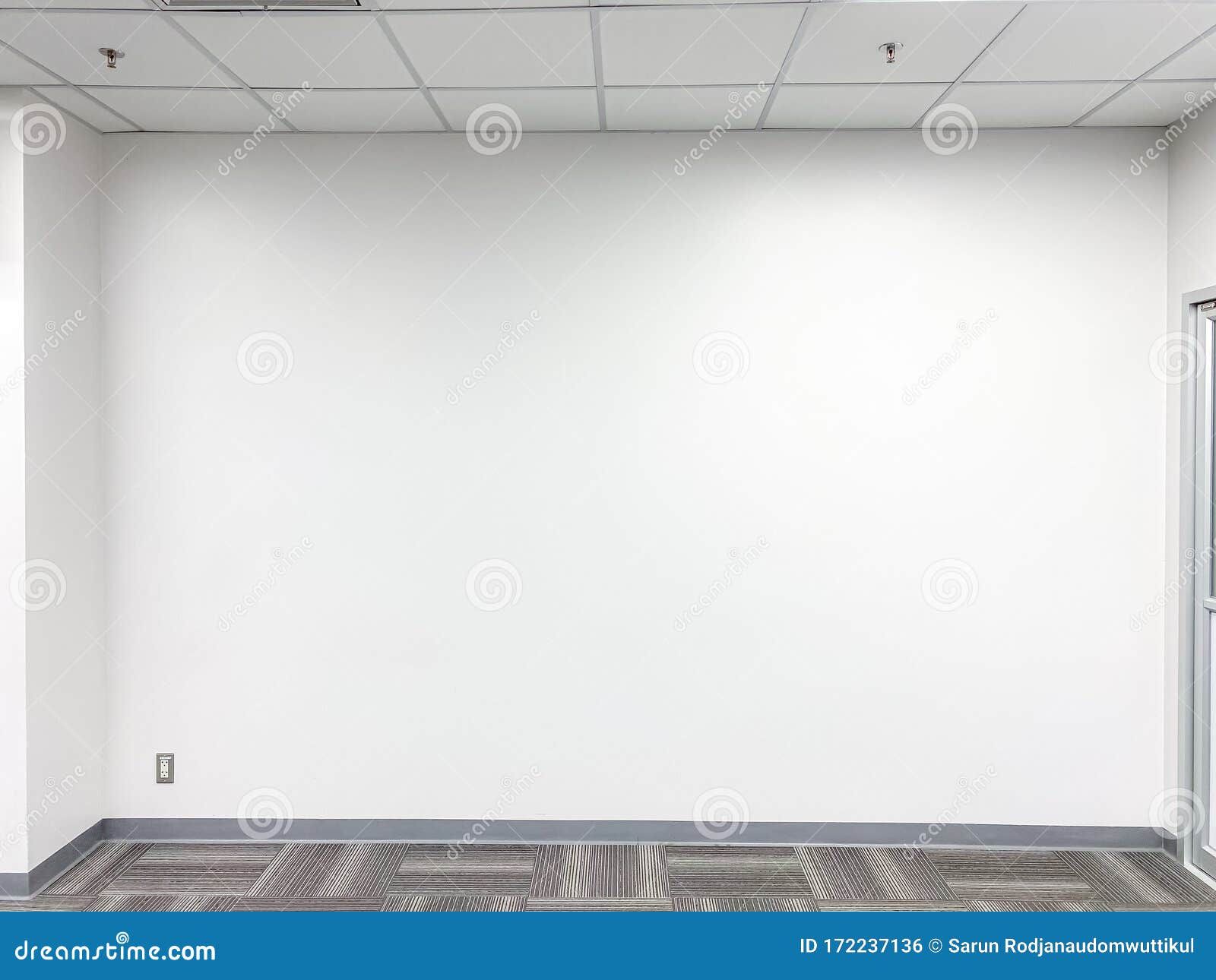 Empty Training Room with Space,white Wall Background Stock Photo ...