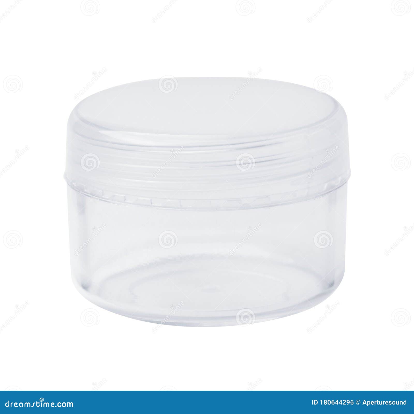 Empty Transparent Box for Face Cream Isolated Stock Photo - Image of ...