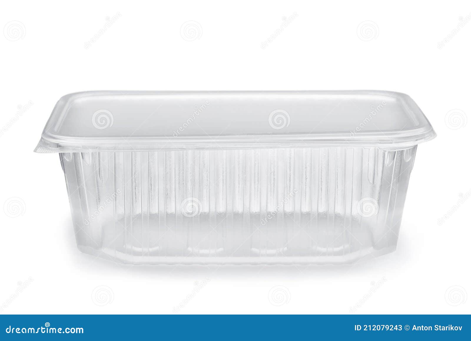 Empty Transparent Disposable Plastic Food Container Stock Image - Image ...