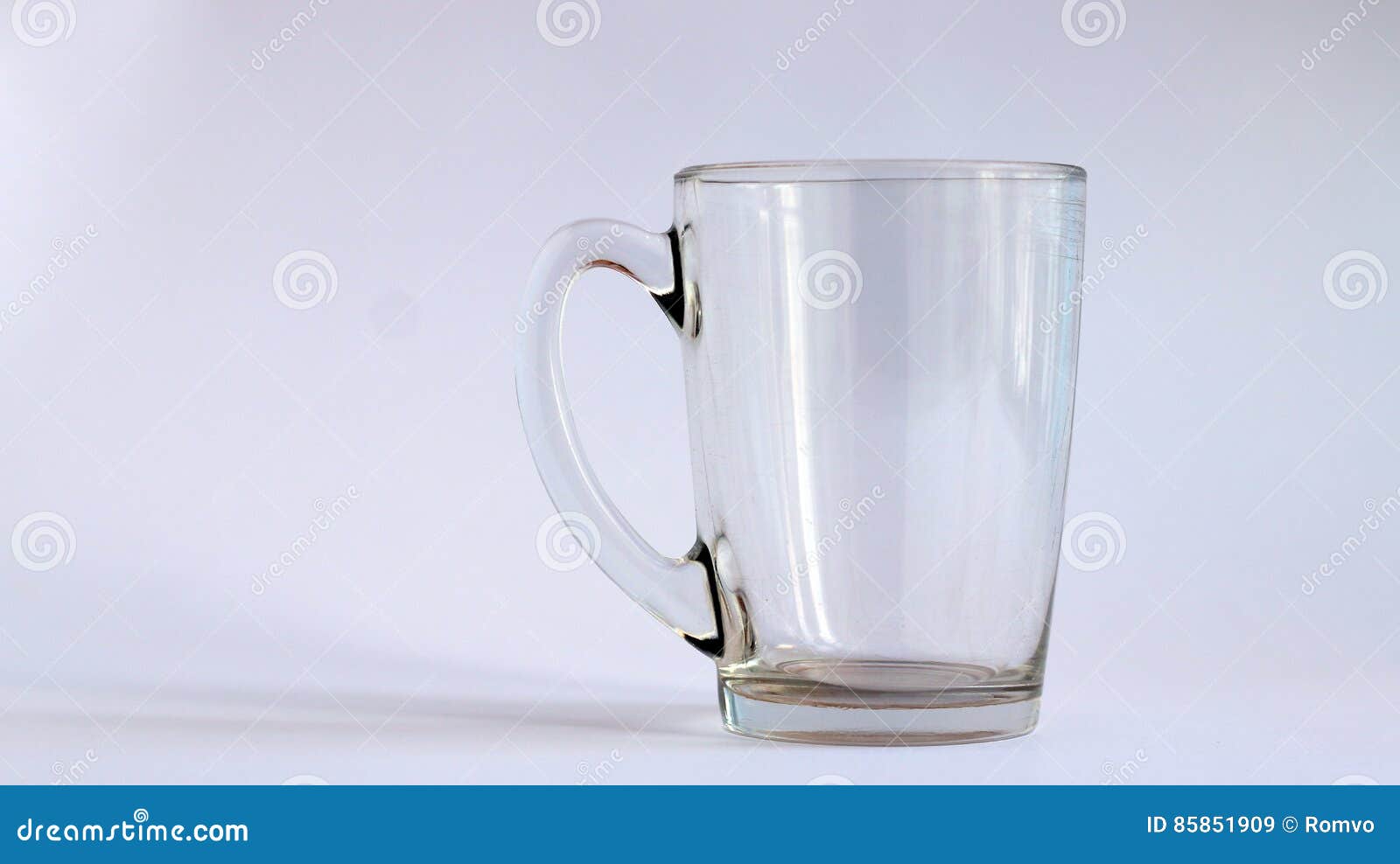 Empty transparent glass stock image. Image of design - 85851909