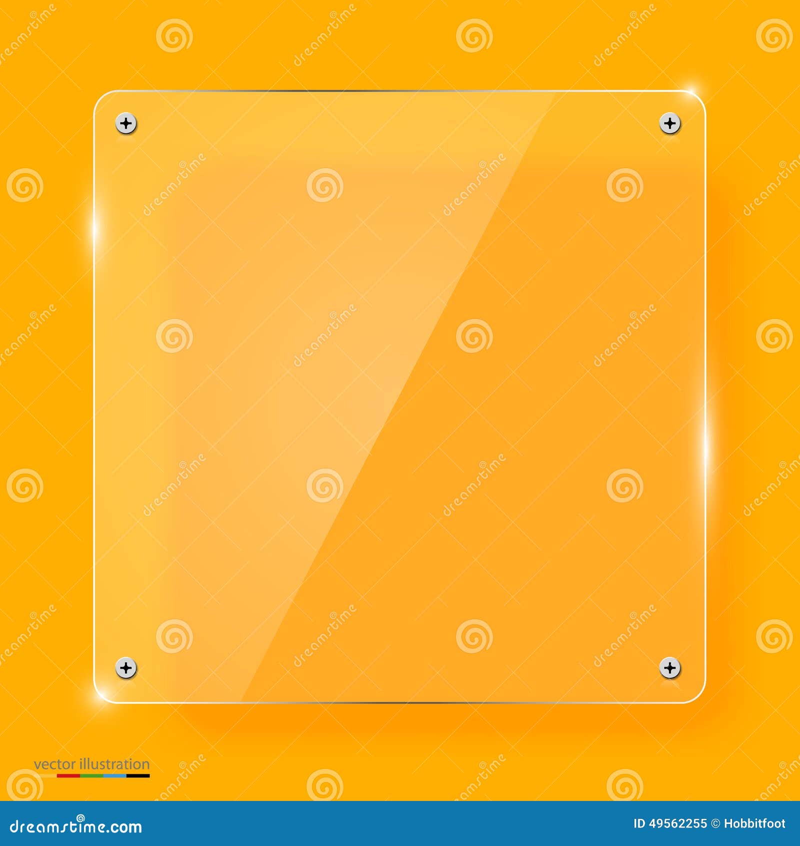 Empty Transparent Glass Framework Stock Vector - Illustration of ...