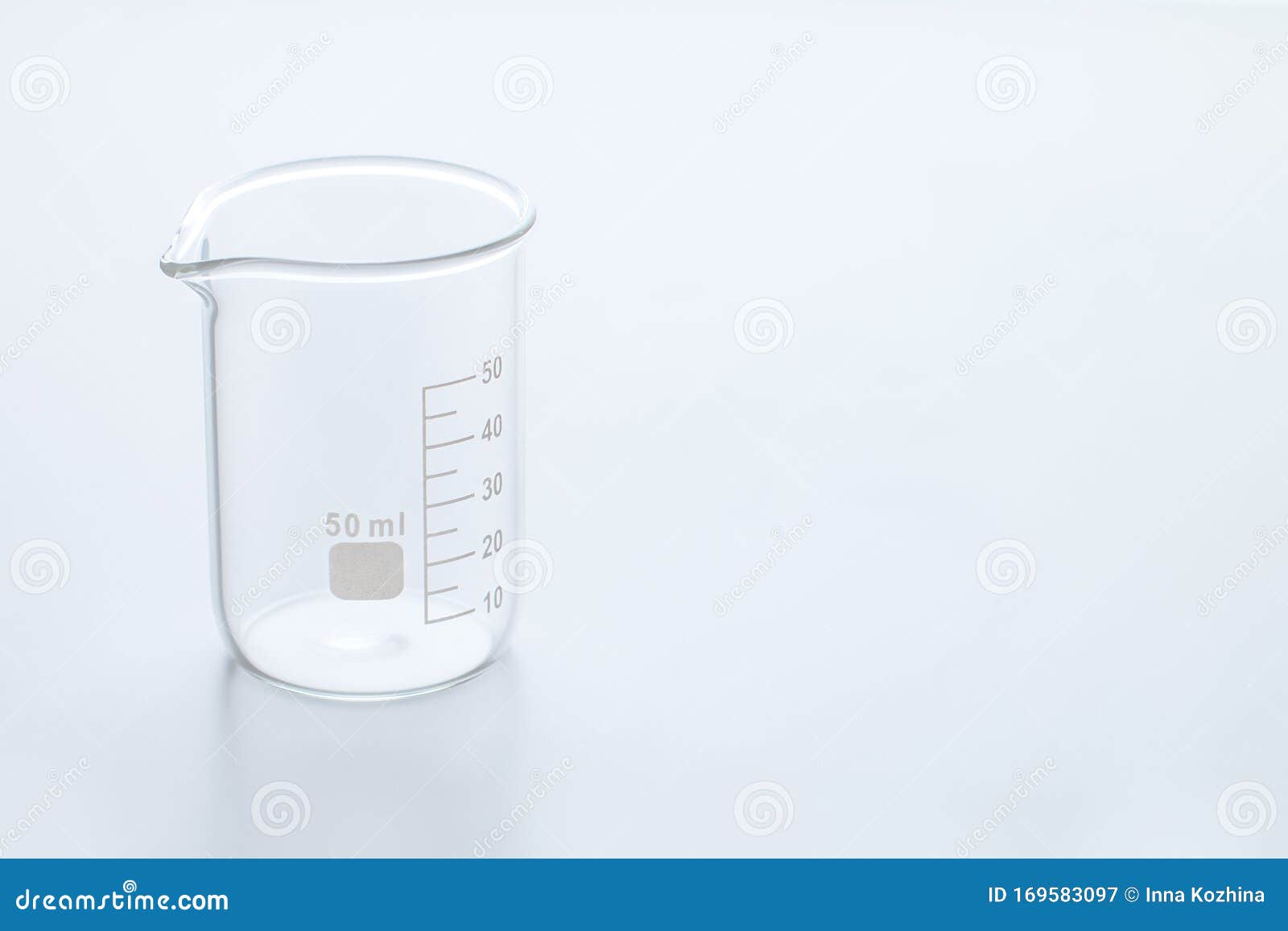 An empty 50 ml beaker stock image. Image of beaker, asset - 169583097