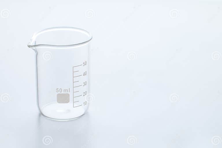 An empty 50 ml beaker stock image. Image of beaker, asset - 169583097