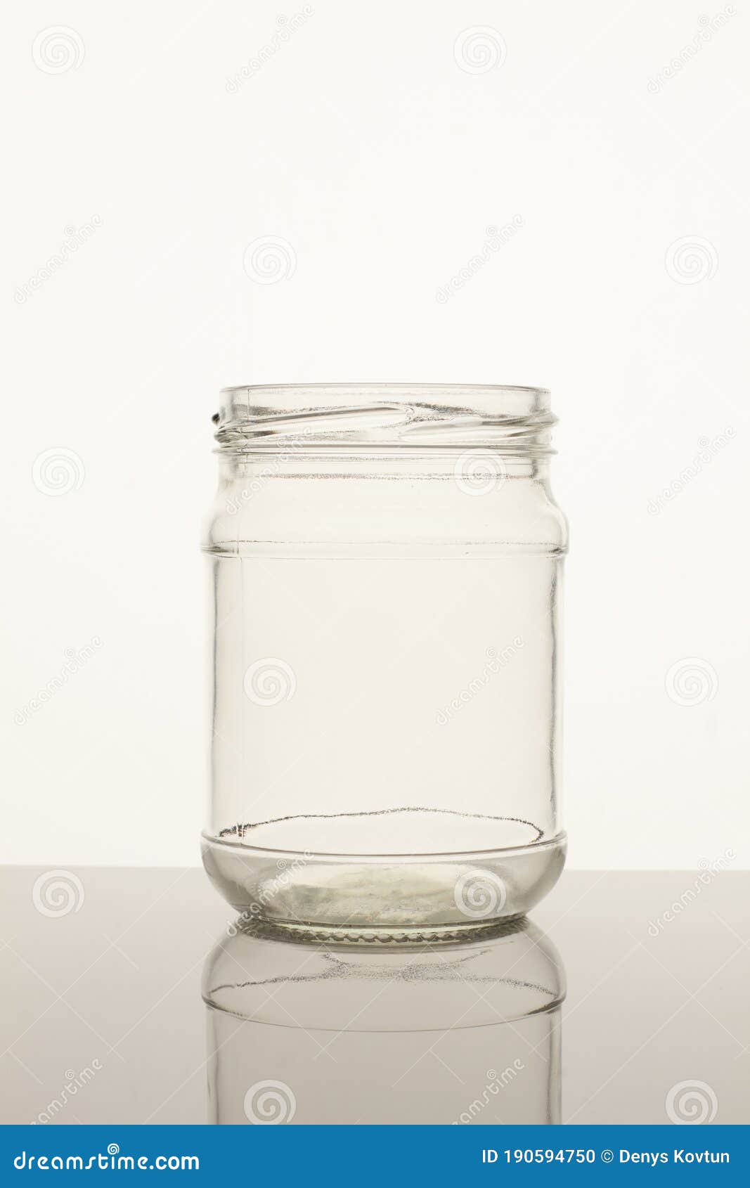 Empty Transparent Glass Pot. Stock Photo - Image of background, empty ...