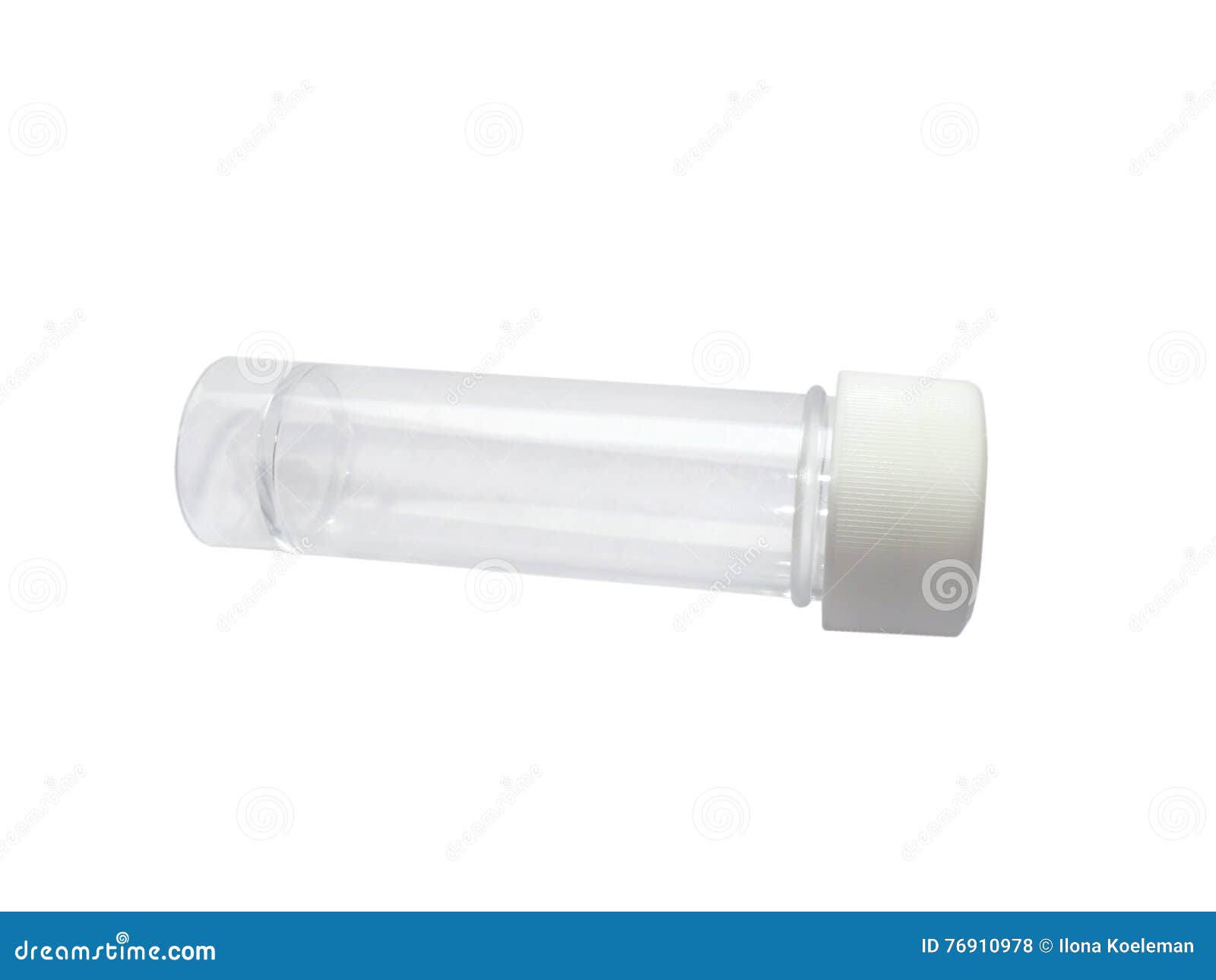 Empty Transparent Medical Container Isolated Stock Photo - Image of ...