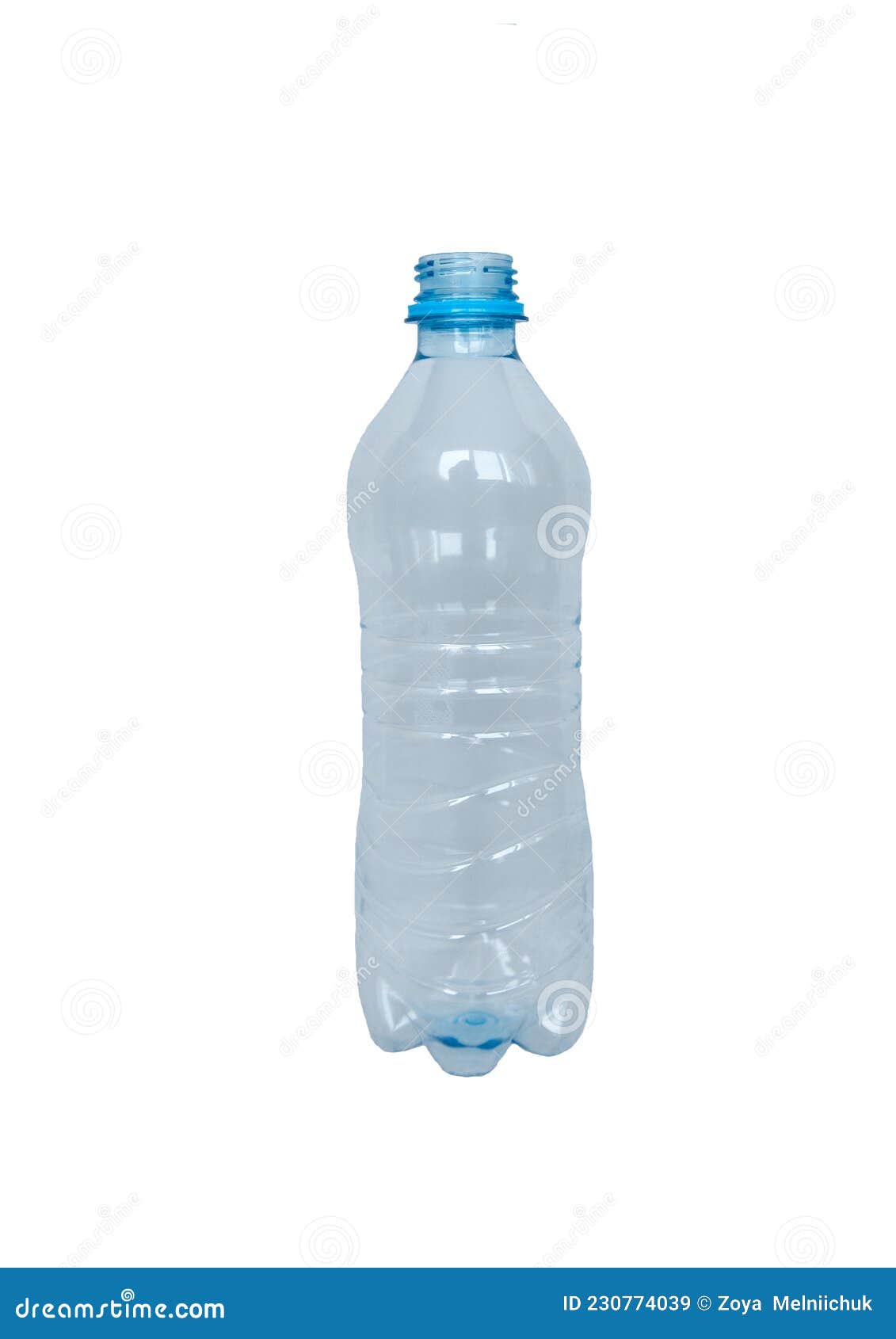 Empty Transparent Plastic Bottle, on a Light Background Stock Image ...