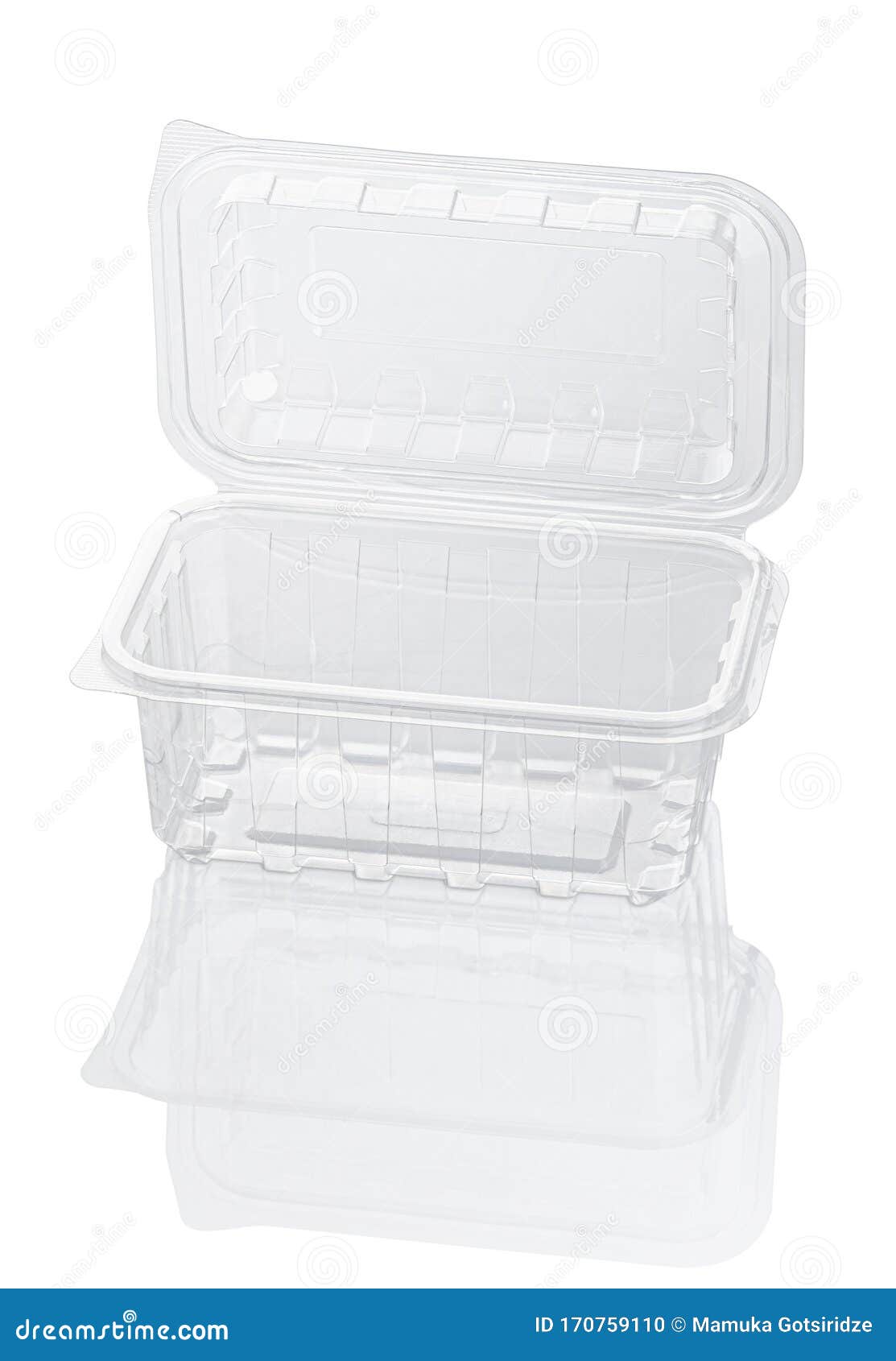 Empty Transparent Plastic Food Container Stock Photo - Image of food ...