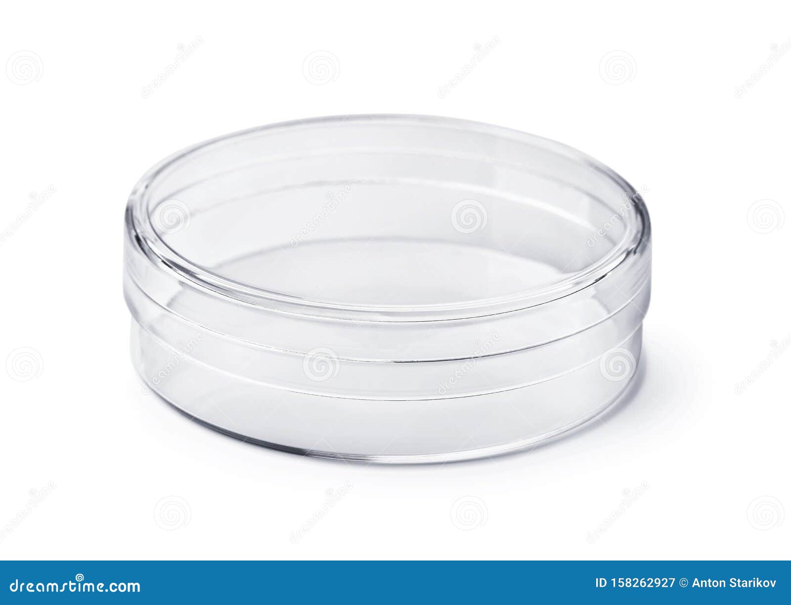 Empty Transparent Round Plastic Container Stock Image - Image of ...