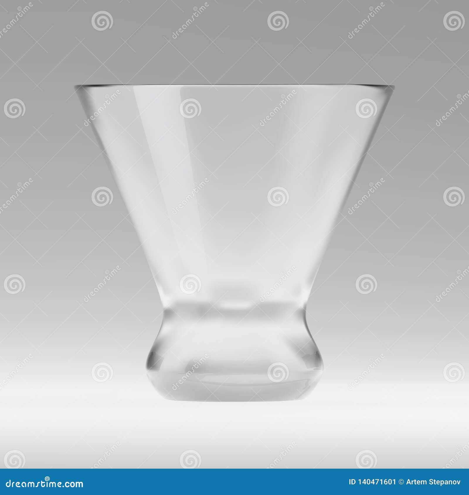 Empty Transparent Triangular Glass for Cosmopolitan Cocktail Stock ...