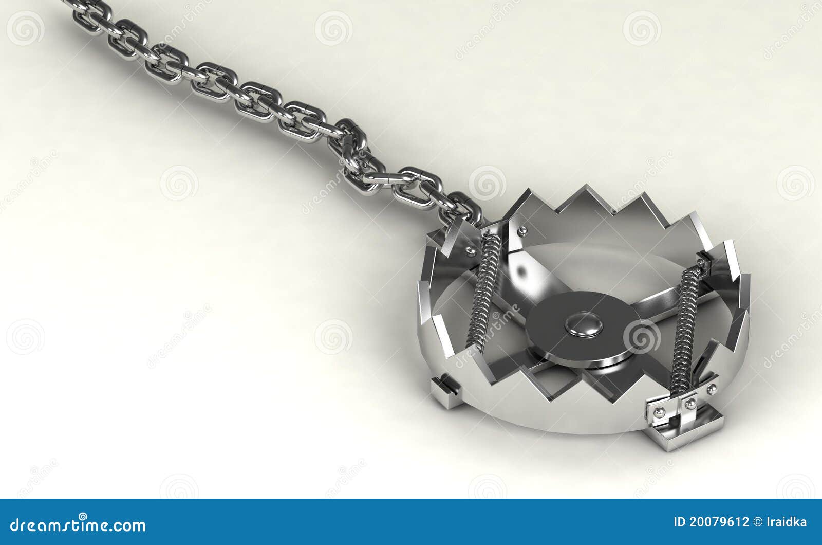 Empty Trap Isolated on White Background Stock Illustration ...