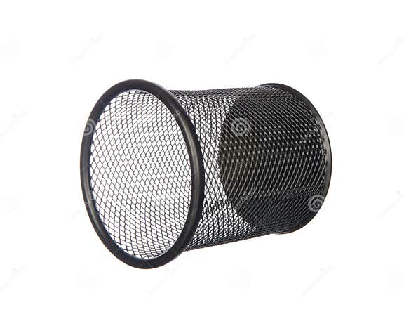 Empty Trash Isolated on White Stock Photo - Image of trash, office ...