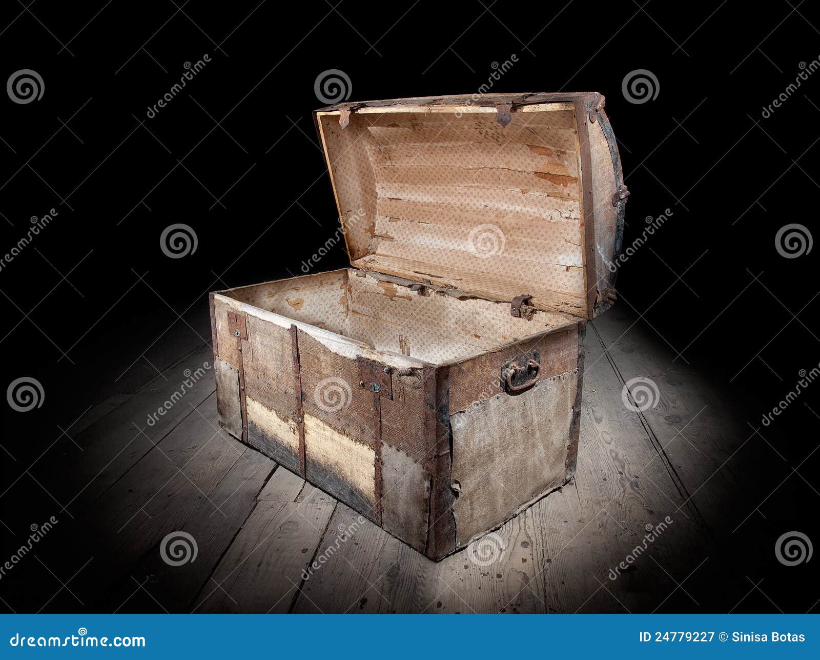 Empty treasure chest stock image. Image of empty, open - 24779227