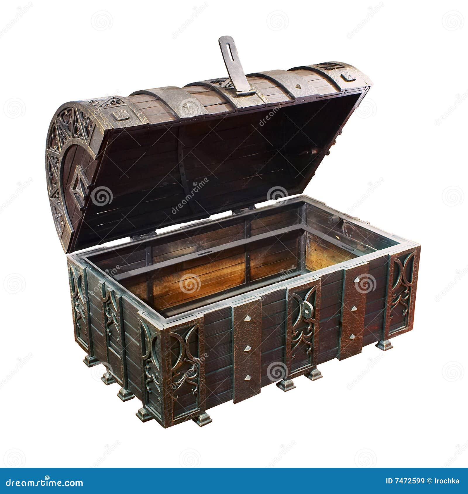Empty Treasure Chest Stock Image | CartoonDealer.com #7472599