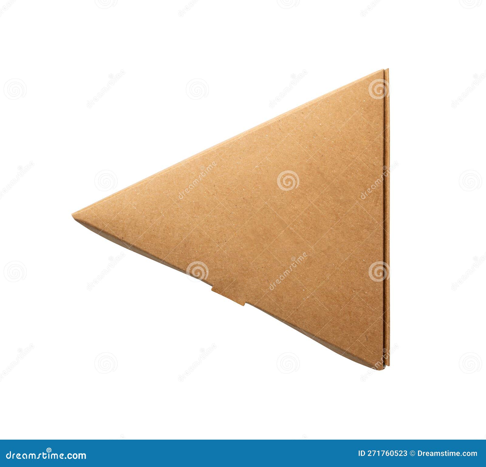 Empty Triangle Paper Box, Single Pizza Slice Cardboard Package ...