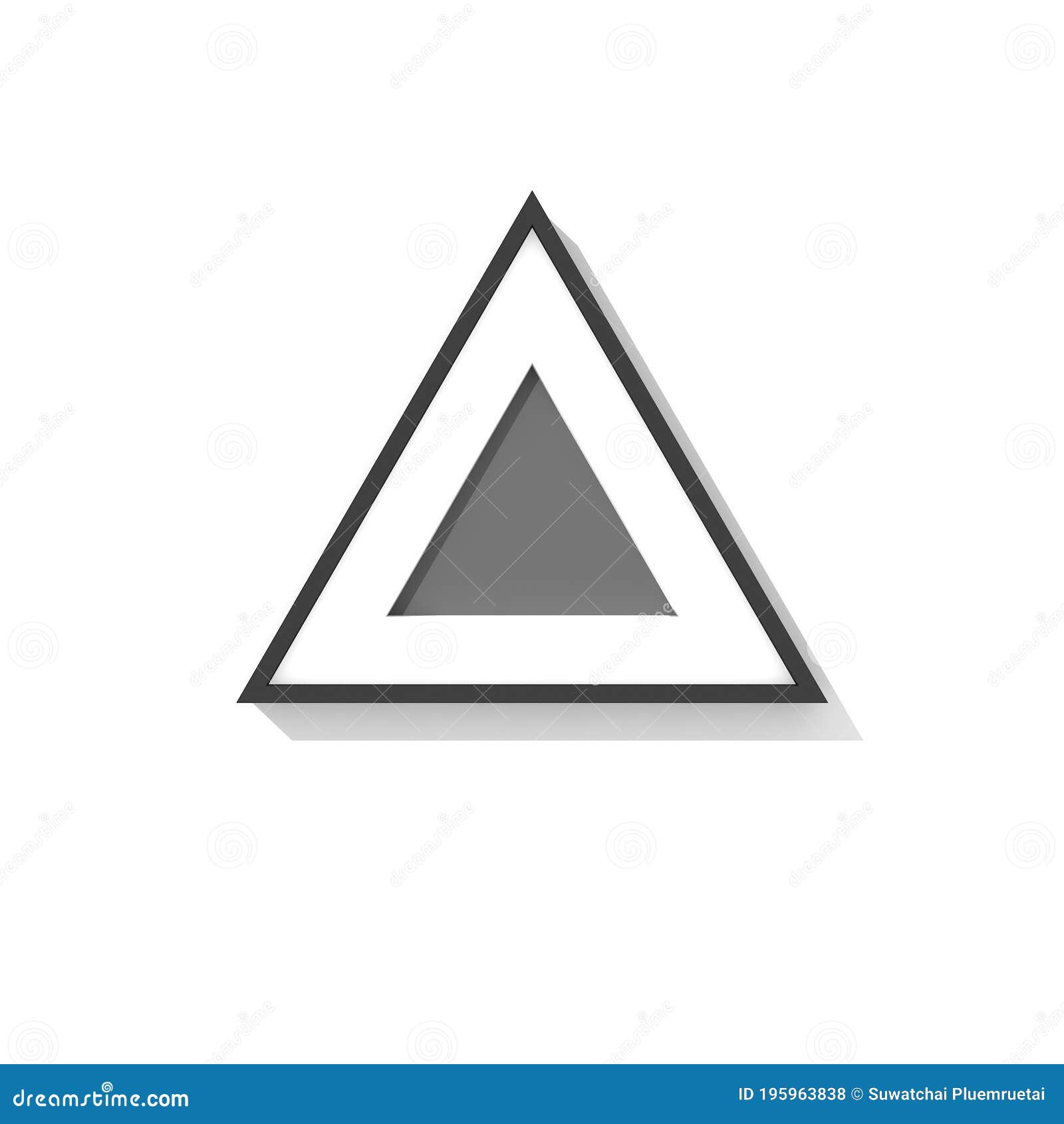 Empty Triangle Picture Frame Template Set, Royalty-Free Stock Image ...