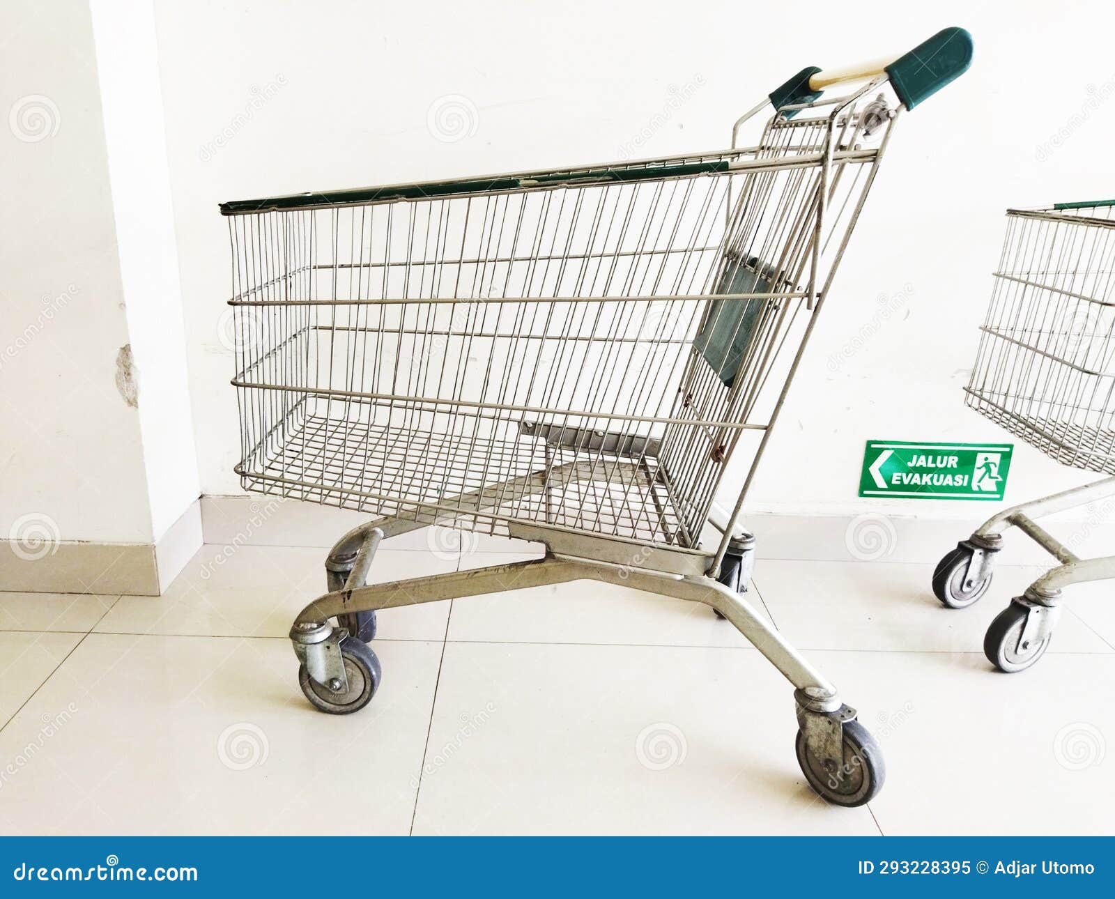 Empty Trolly Angle from the Bottom Side Stock Image - Image of wheel ...