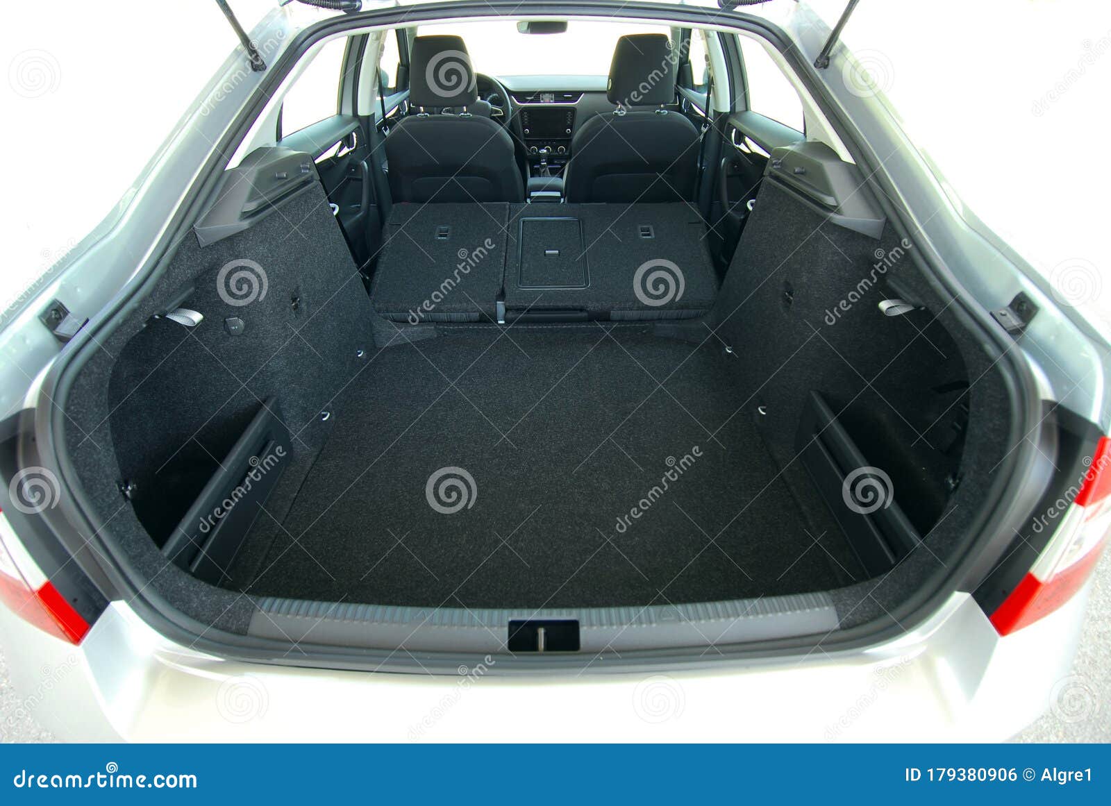 Car Trunk with Rear Seats Folded Stock Photo - Image of transport, tall ...