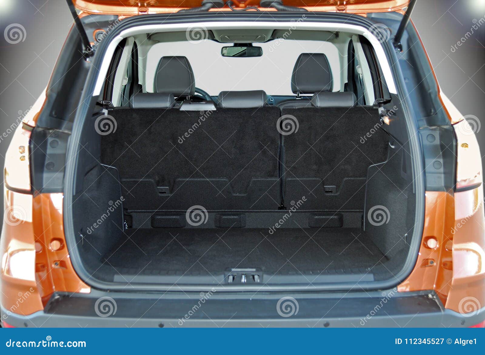 Empty trunk of the suv stock image. Image of boot, tall - 112345527