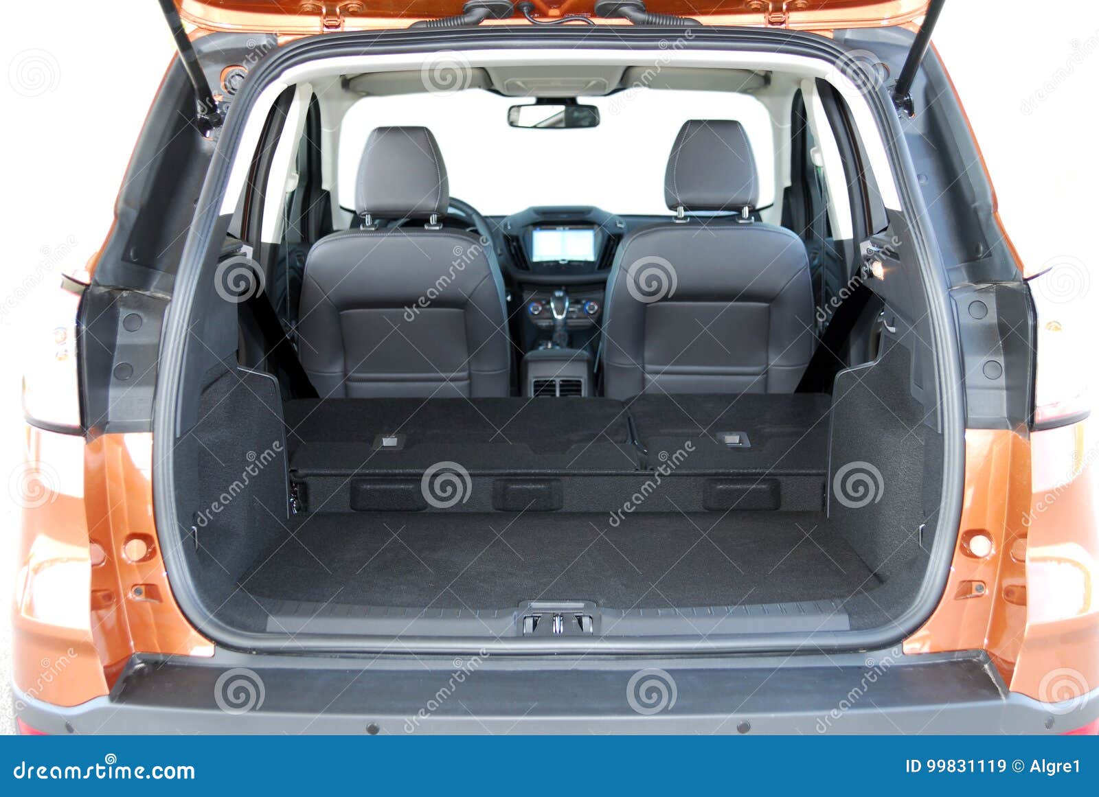 Empty trunk of the suv stock image. Image of boot, drive - 99831119