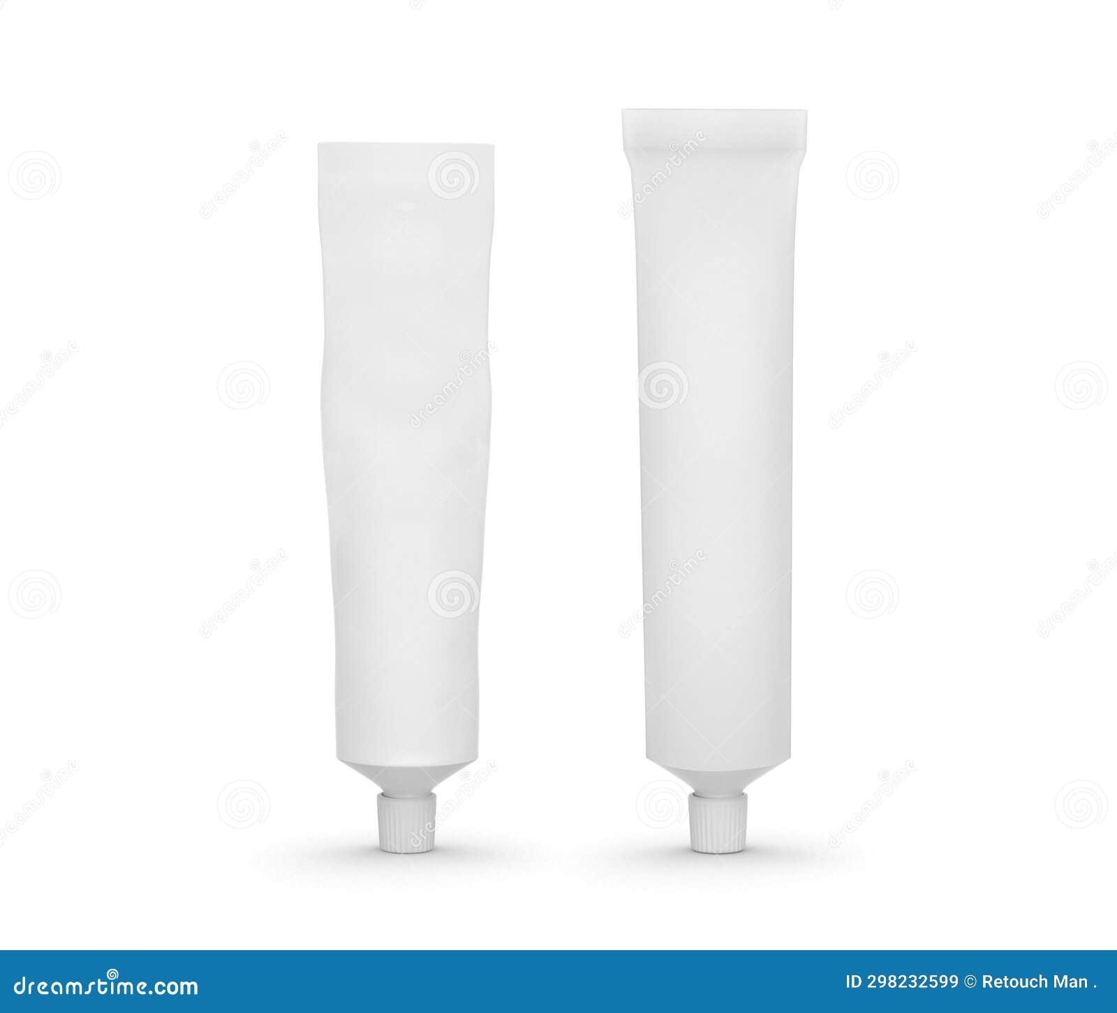 Empty Tube of Toothpaste on White Background Stock Illustration ...
