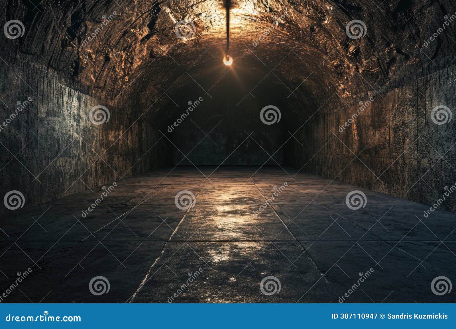 Empty Underground Background with Lighting. Generative AI Stock ...