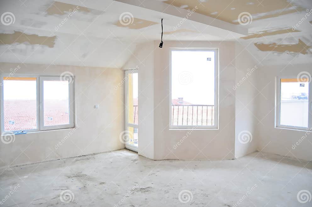 Empty unfinished room stock image. Image of concept, indoor - 19111231