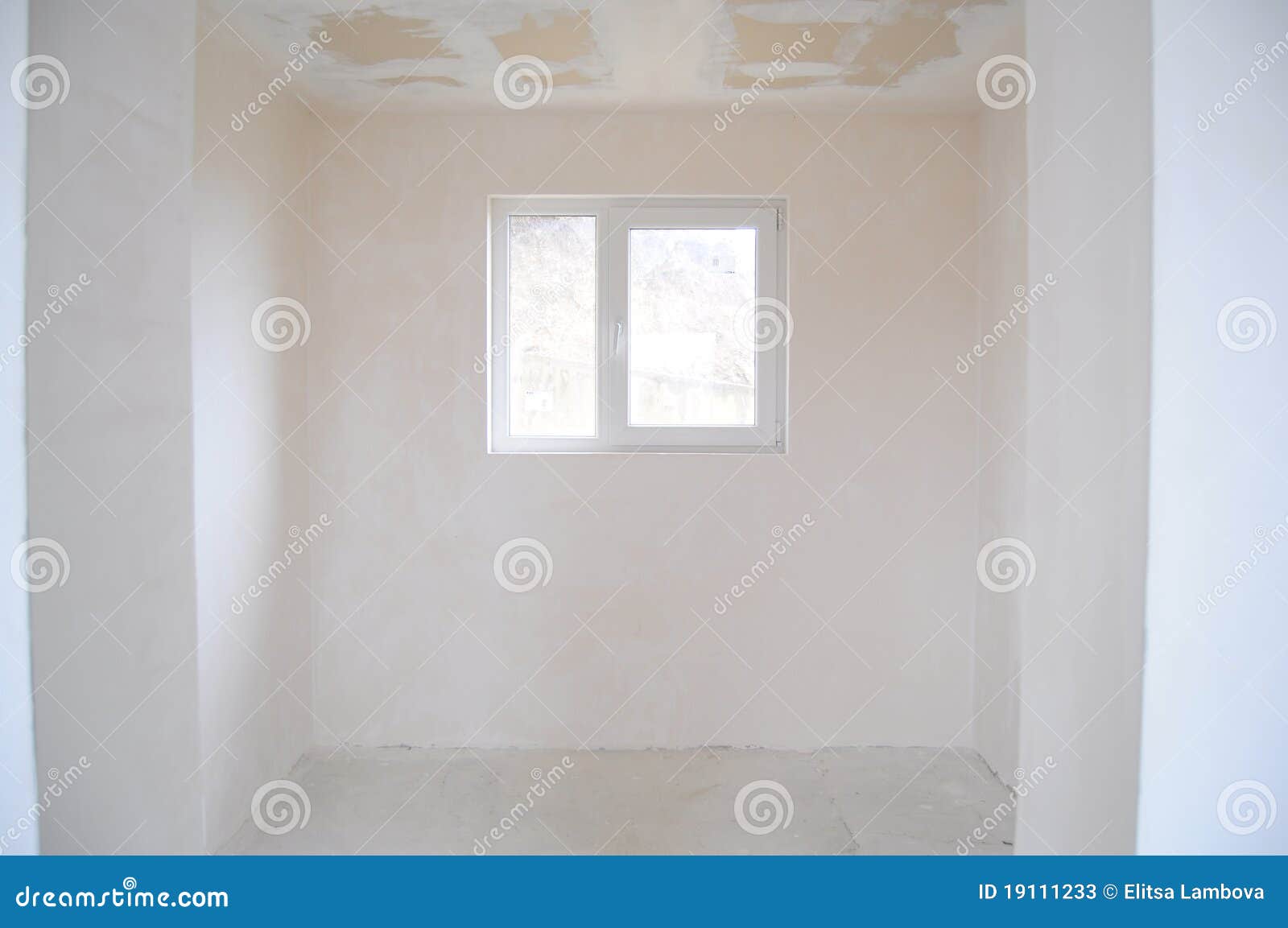 Empty unfinished room stock image. Image of apartment - 19111233