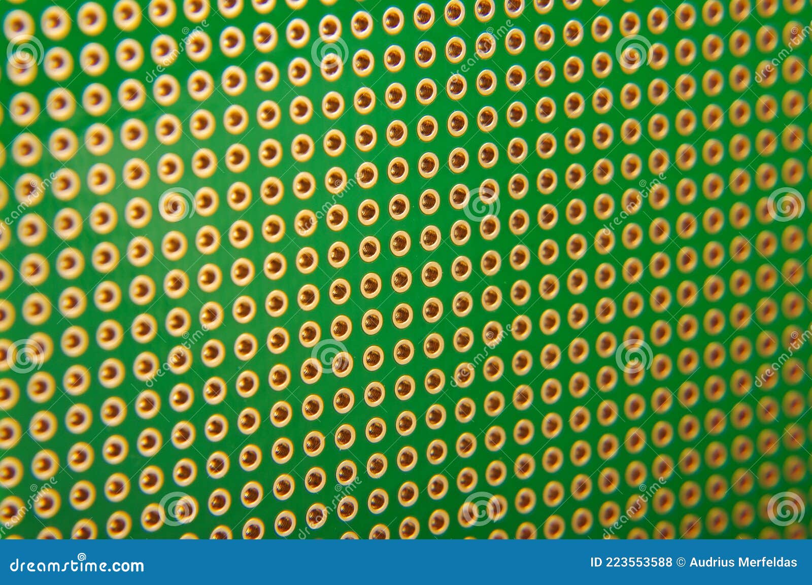 Empty Universal PCB for Prototyping Stock Photo - Image of digital ...
