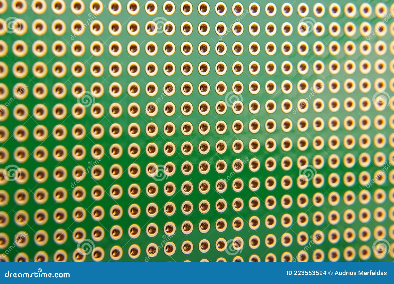 Empty Universal PCB for Prototyping Stock Photo - Image of digital ...