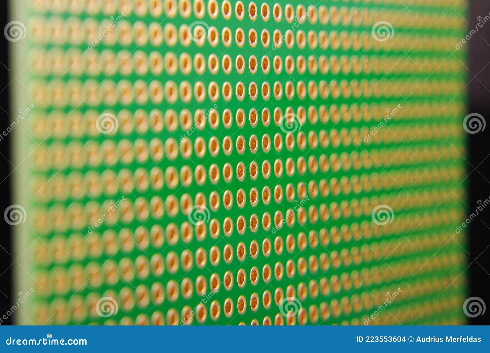 Empty Universal PCB for Prototyping Stock Photo - Image of development ...