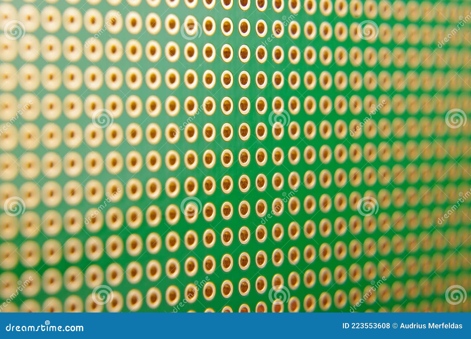 Empty Universal PCB for Prototyping Stock Photo - Image of circuit ...