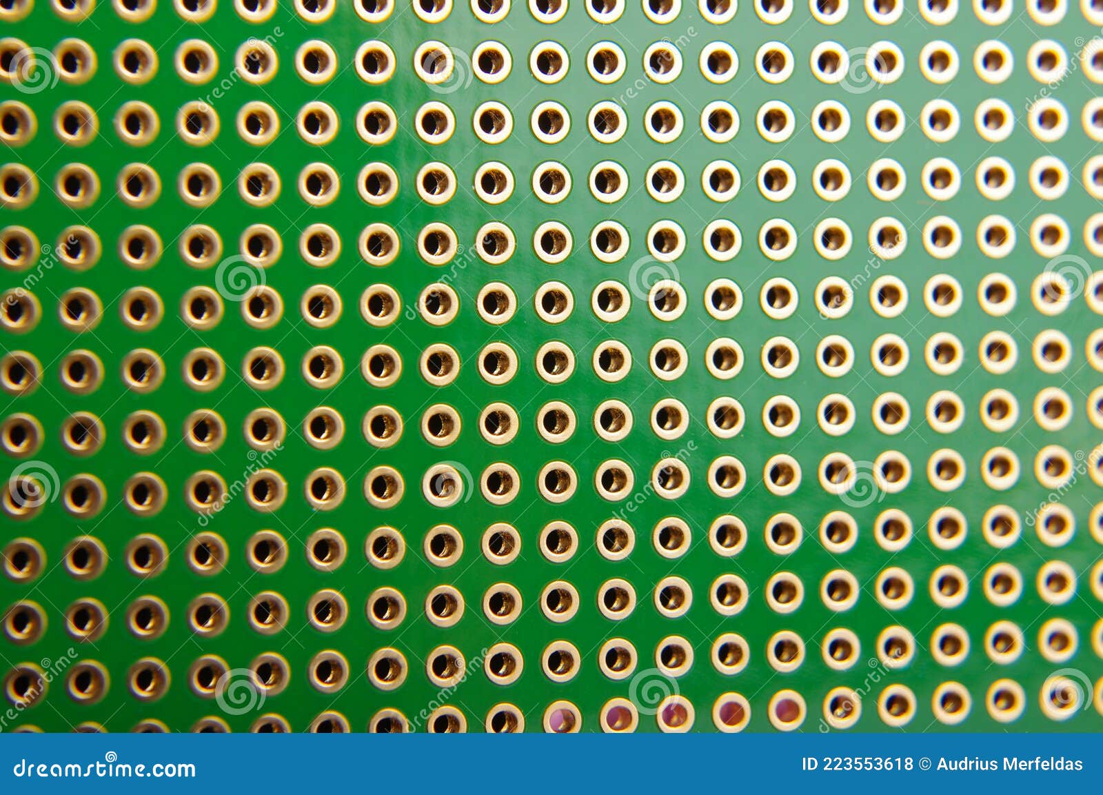 Empty Universal PCB for Prototyping Stock Photo - Image of drill, dual ...