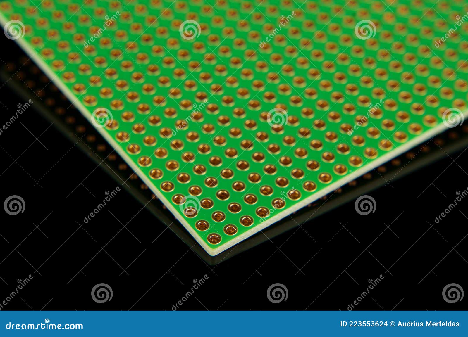 Empty Universal PCB for Prototyping Stock Photo - Image of electric ...