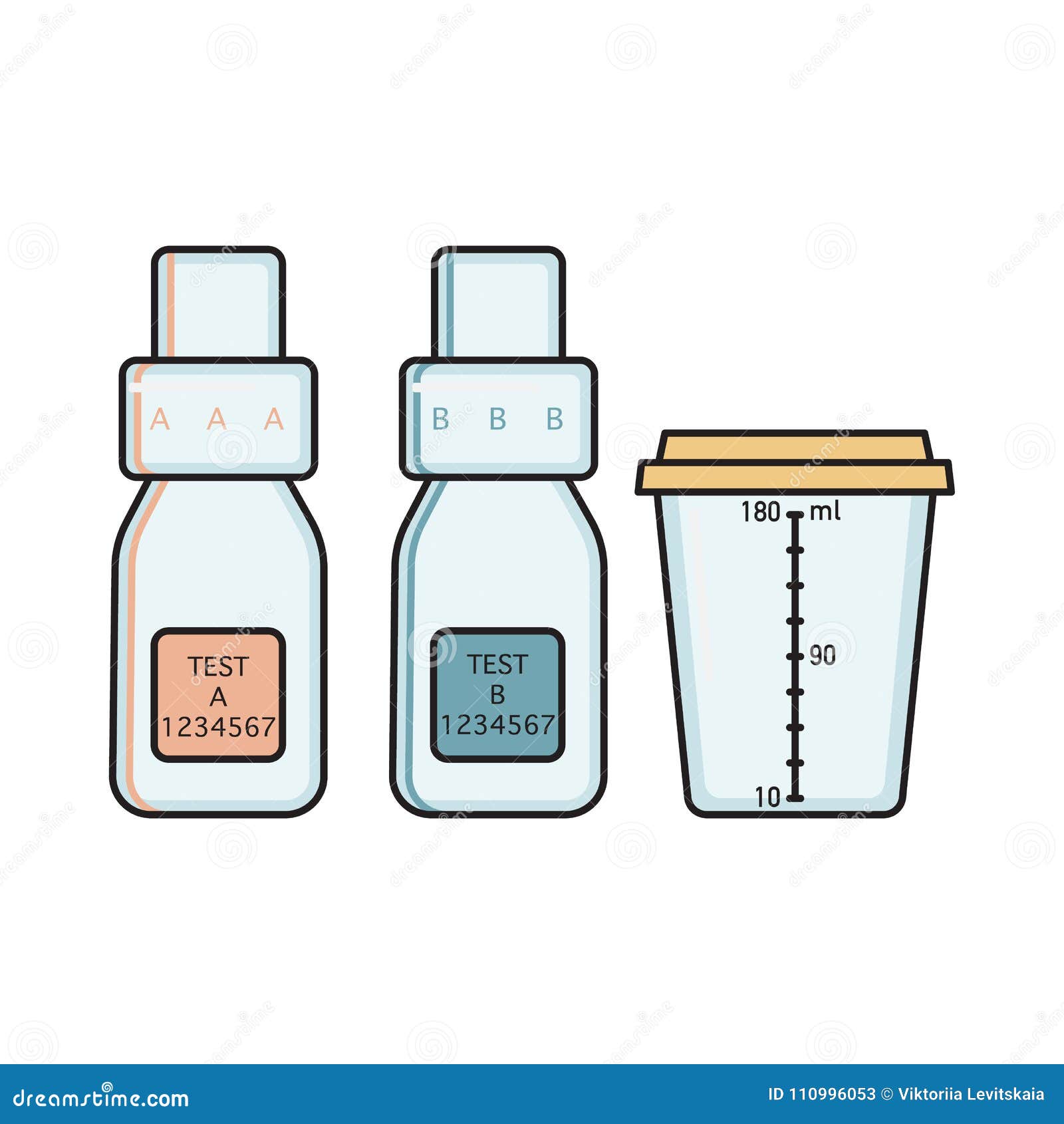 Collection Of Urine From The Bladder, Urine Draining From The Kidneys ...