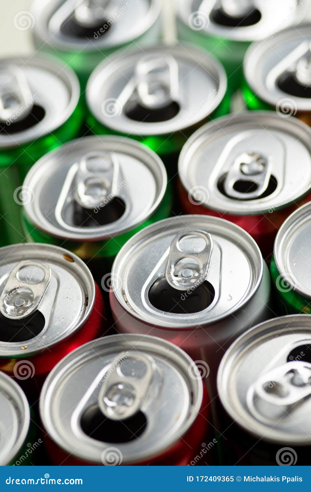 Empty Used Aluminium Cans Ready for Recycling Stock Image - Image of ...