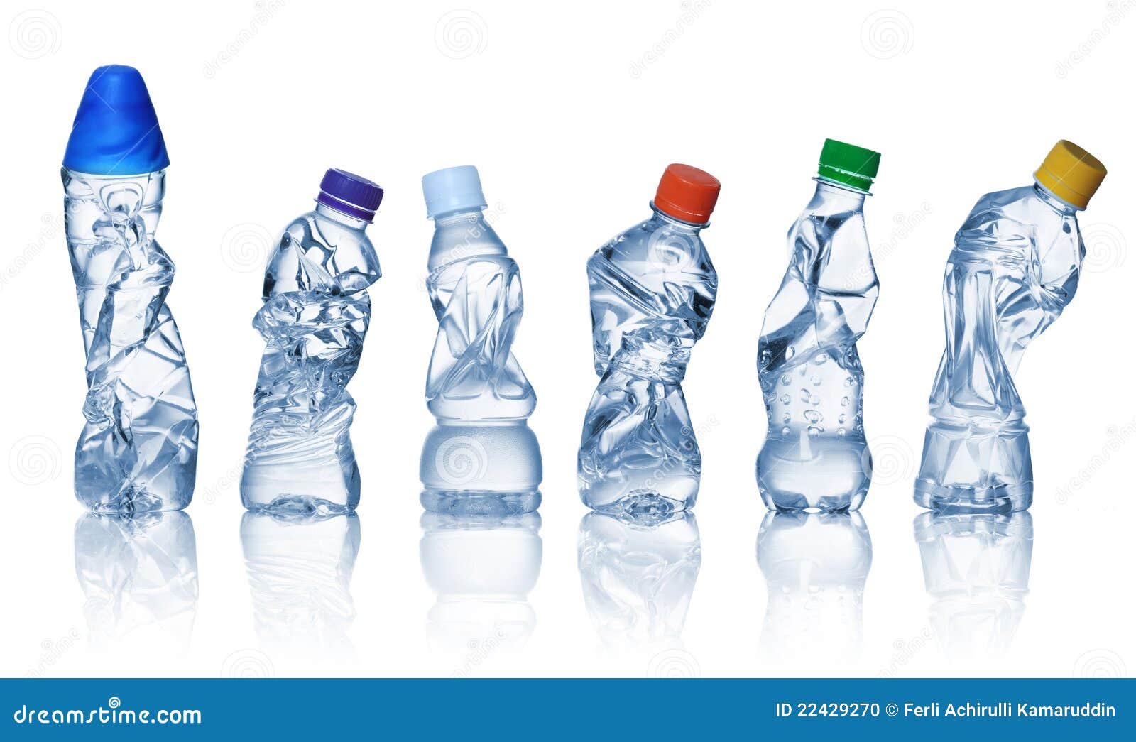 Empty used plastic bottles stock photo. Image of mineral - 22429270