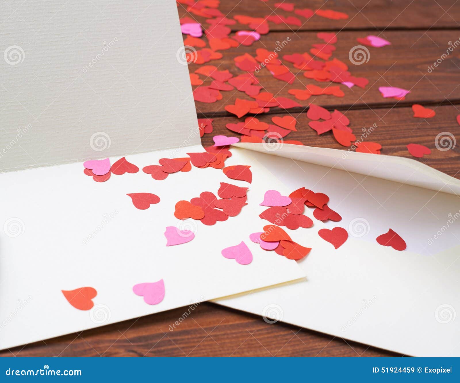 Empty Valentine Card Composition Stock Image - Image of angle, greeting ...