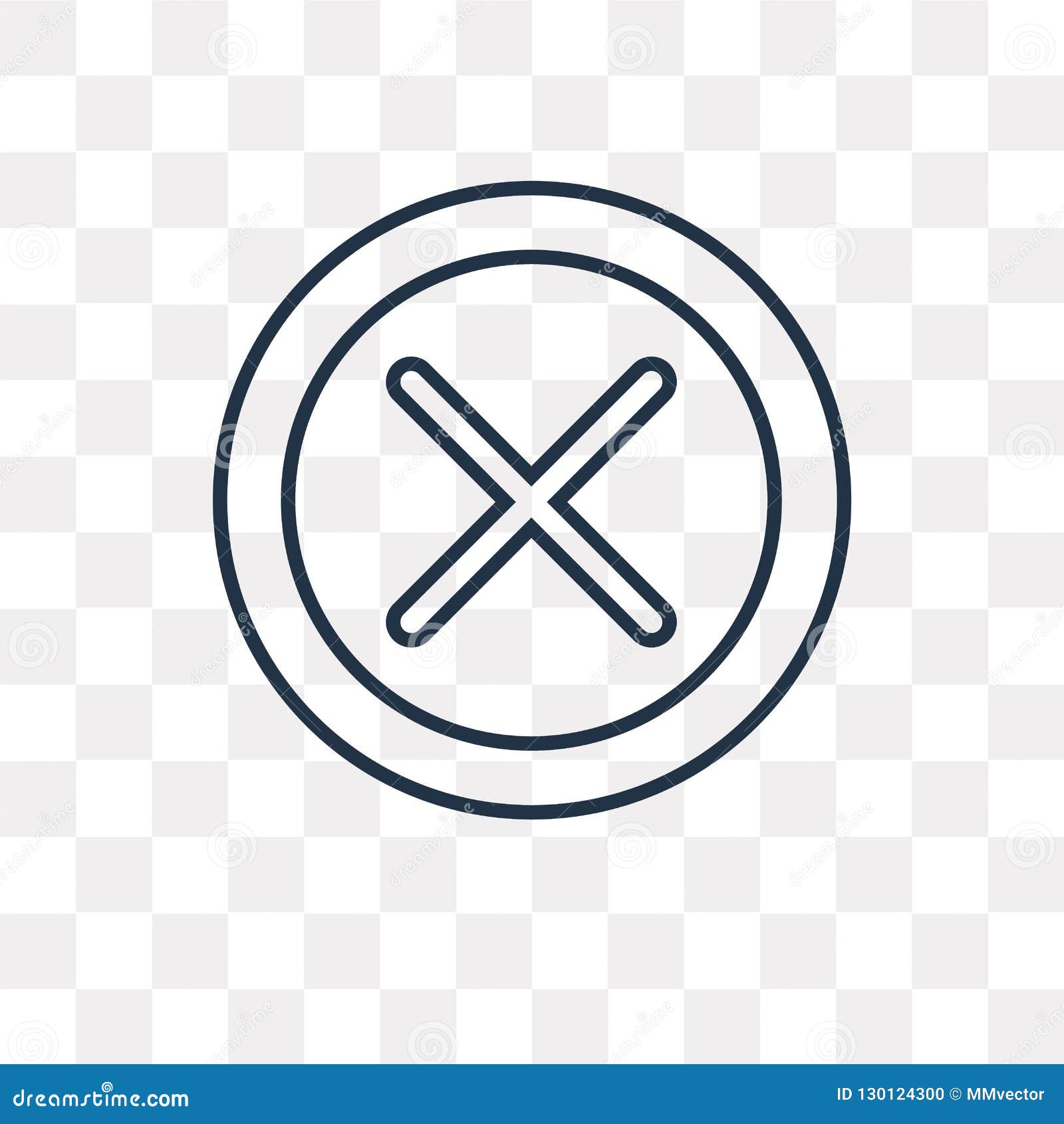 Empty Vector Icon Isolated on Transparent Background, Linear Empty ...