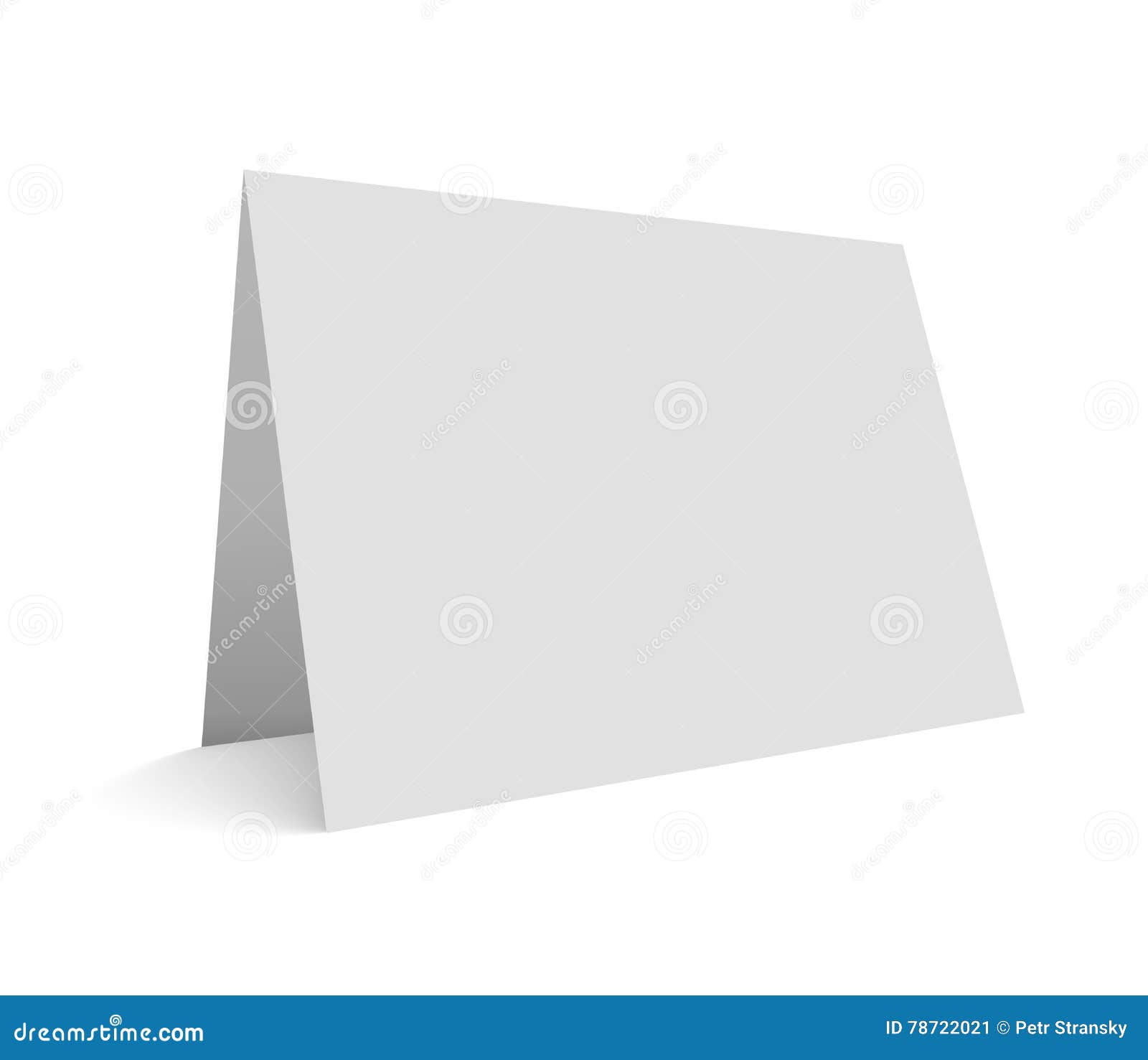 Empty Vector Illustration Greeting Card Isolated on White. Stock Vector ...